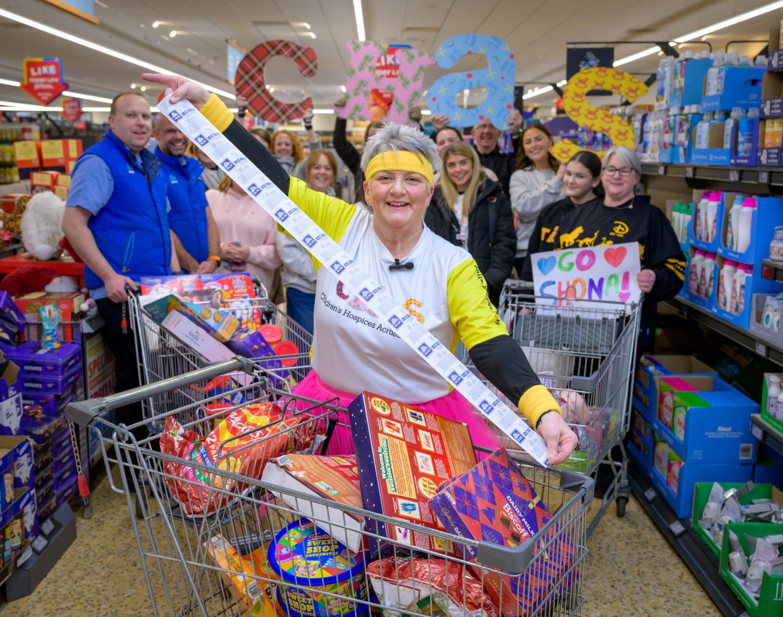 CHAS Hospice Chef Raises £524 in Aldi Scotland Supermarket Sweep ...